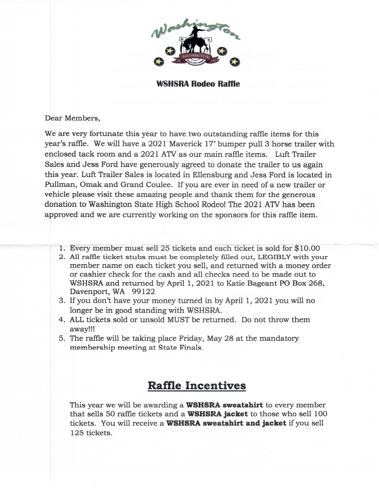 Raffle – WSHSRA Home